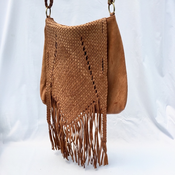 Motif 56 | Bags | Motif 56 Woven Fringe Crossbody Nwt | Poshmark